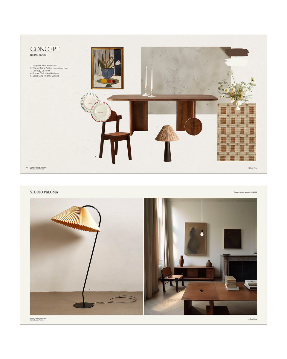 Concept and Development Presentation Template for Interior Designers ...