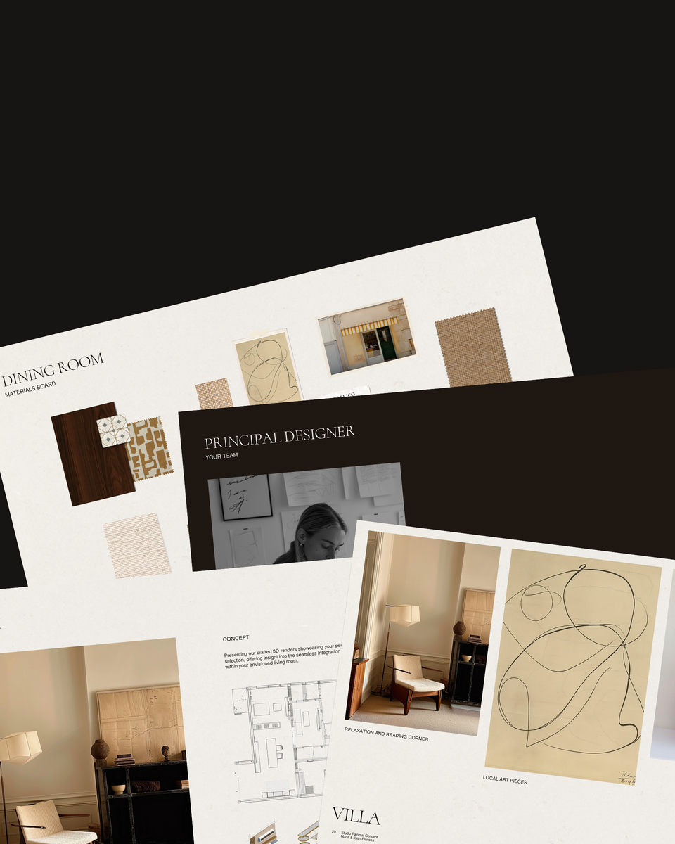 Concept and Development Presentation Template for Interior Designers ...