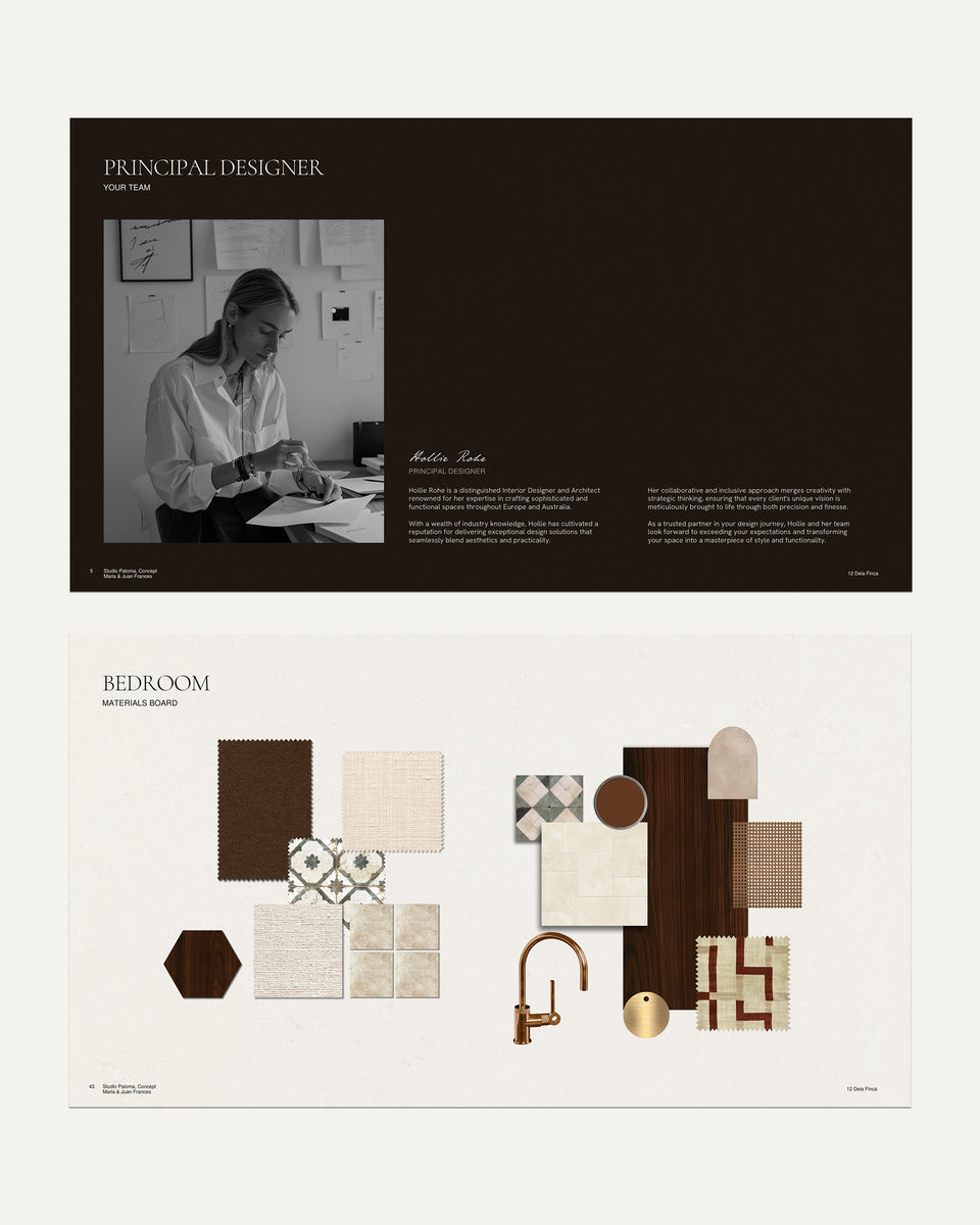 Concept and Development Presentation Template for Interior Designers ...
