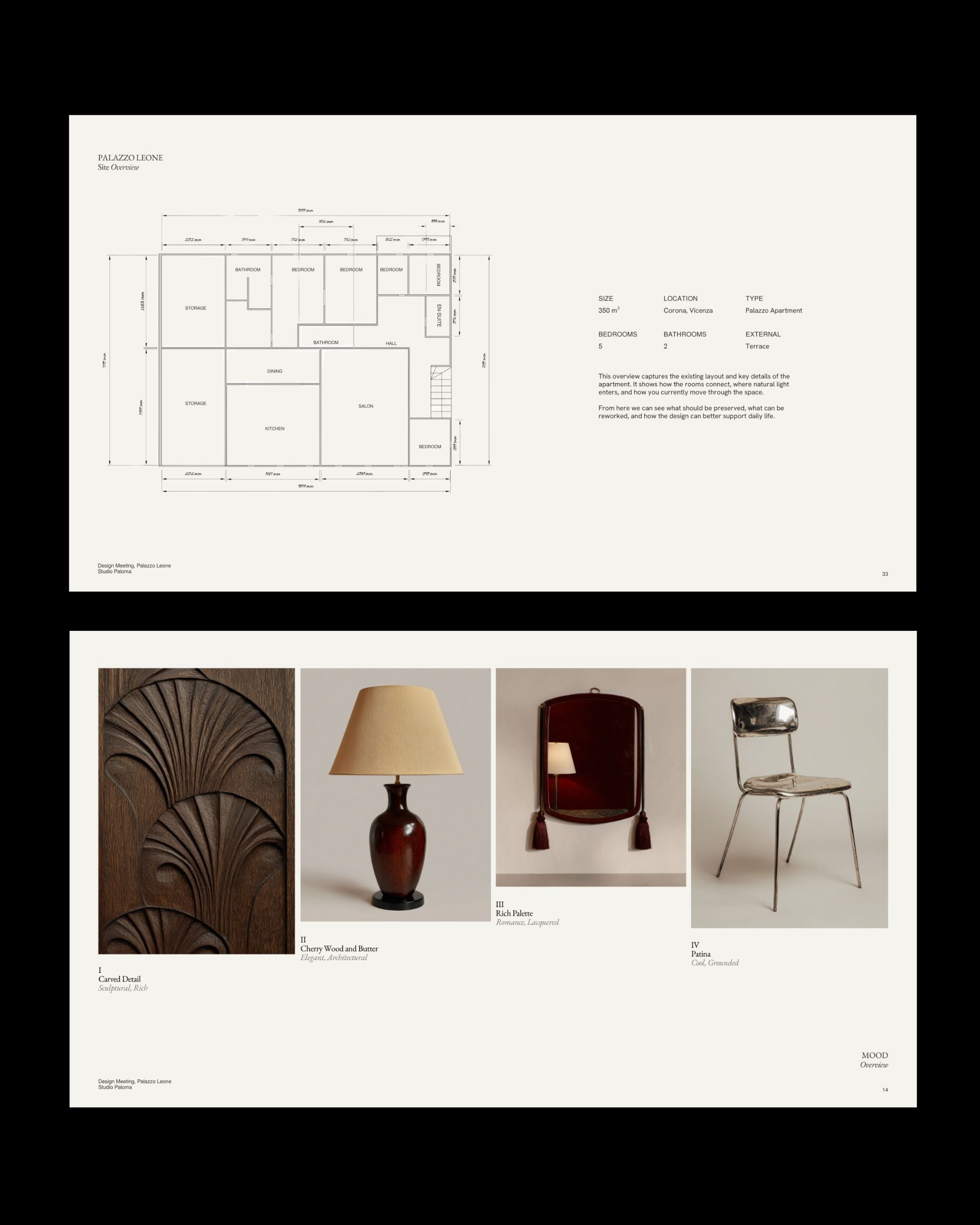 Interior Design Presentation Template - Casa Ren Studio