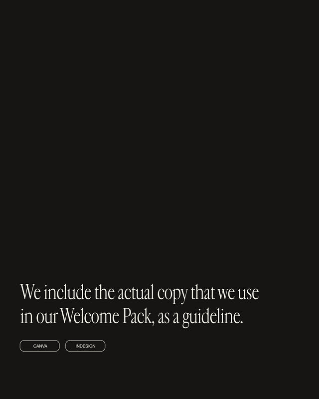 Welcome Guide Template – Casa Ren Studio